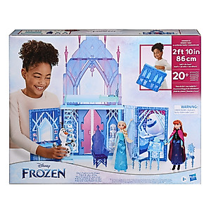 Disney Frozen 2 Elsa's Fold and Go Ice Palace, Castle Playset, Toy for Kids Ages 3 and Up