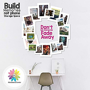 Mat Board Center, Pack of 10, 16x20 Uncut White Color Mats Mat Boards - Acid Free, 4-Ply Thickness, White Core - Great for Pictures, Photos, Framing Backing