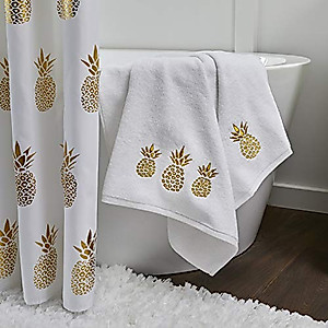 SKL Home by Saturday Knight Ltd. Gilded Pineapple Hand Towel (2-Pack), White, Small