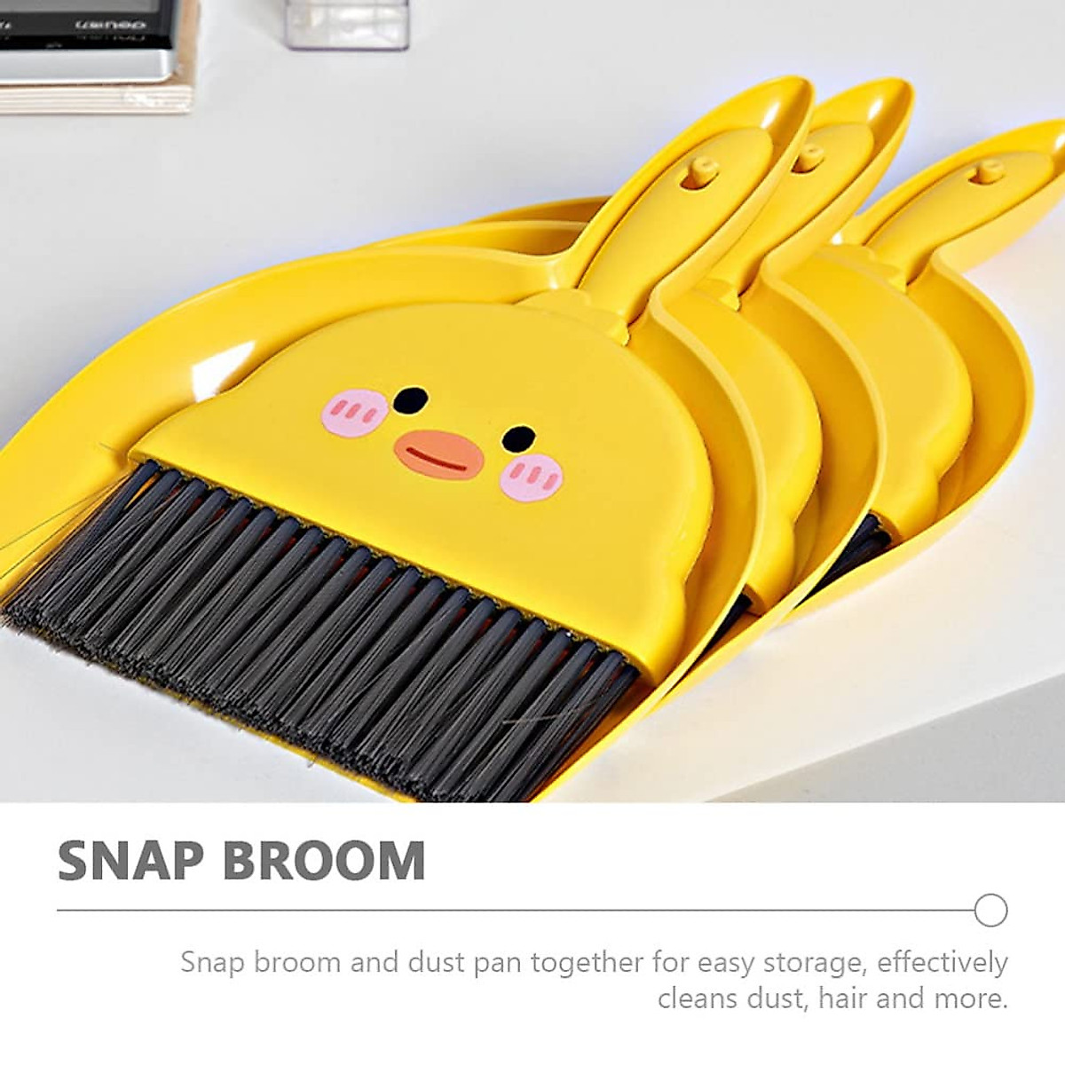 Zerodeko 2 Sets Mini Broom Set Small Broom and Dustpan Dust Broom Kids Trash Can Toys for Kids Mini Trash Cans Small Dustpan and Brush Desk The Pet Child Multifunction Suitcase