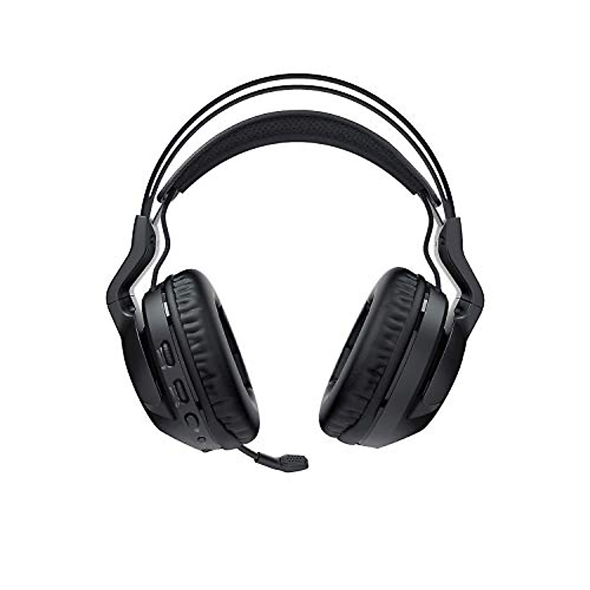 ROCCAT Elo 7.1 Air PC Wireless Gaming Headset, Surround Sound Headphones with Detachable Noise Cancelling Microphone, 50mm Drivers, 24 Hr Battery Life, RGB Lighting, Black