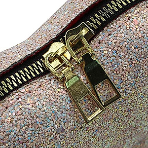 Womens Glitter Lip Purse Evening Bag PU Banquet Crossbody Shoulder Bag for Women