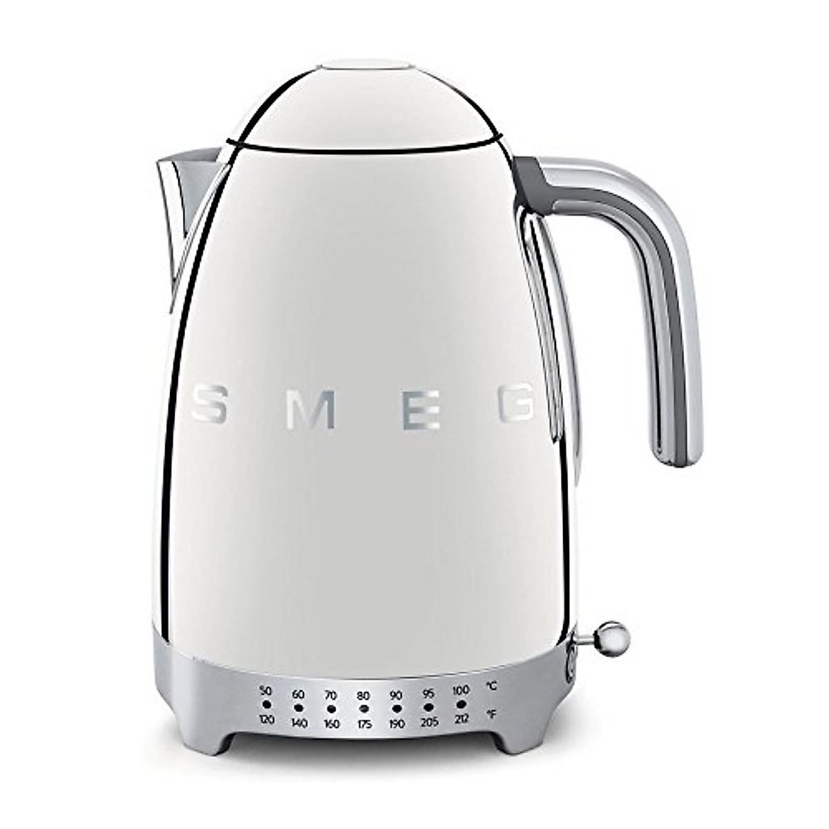 Smeg KLF02SSUS 50's Retro Style Variable Temperature Kettle, Polished Stainless Steel