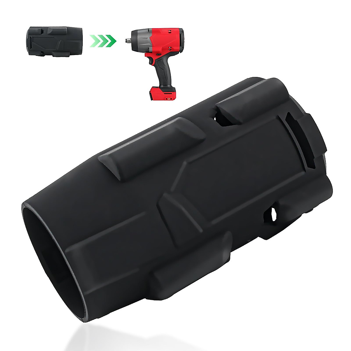 49-16-2960 Protective Boot Compatible with Milwaukee M18 Fuel Mid-Torque Impact Wrench Protective Boot for Milwaukee 2960-20 2962-20 2962P-20 Assembly Accessories Part