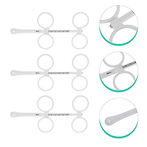 Scicalife 3pcs Confirmation Flipper Set Glass ±25° ±0. 5° ±100° Plastic Optometry Trial Lens for Ophthalmic Lens Tool Pinhole Glasses