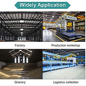 Vemofoper UFO LED High Bay Light 100W Ultra Bright Ceiling Lamp for Garage,Shop,Gym,Warehouse Work Commercial Lighting Grade 15000LM 120V 5000K IP65 (100W)