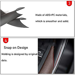 Jaronx 2PCS Door Handle Covers Compatible with BMW 3 Series 4 Series Driver Side &Passenger Side Door Pull Handle Covers (Compatible with BMW 320i,328i,330i,335i F30/F31 and 428i, 435i F32/F36)(Black)