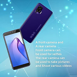 aderroo 1GB RAM 8GB ROM， S18 Android Smartphone,5.72-inch Screen，Front and Rear Cameras，Only Supports Dual SIM Card Frequency Band of 3GWCDMA (850/2100MHZ)，Unlocked Cell Phone（Blue）