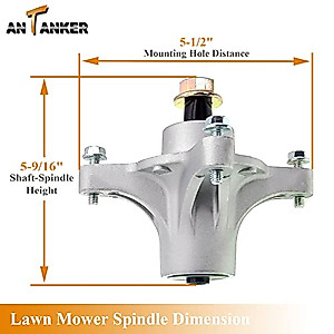 Antanker Deck Spindle Assembly Replaces Toro 117-7267 &117-7439,117-7268, SS5000 SS4200 4235 4260, Timecutter 121-0751, Stens 285-923 Lawn Mower Spindle Replacement