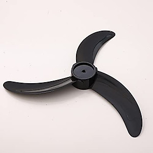 Zaldita Plastic Fan Blade Replacement for Standing Pedestal Fan Table Fanner General Accessories with Nut Cover Type K 18 Inch