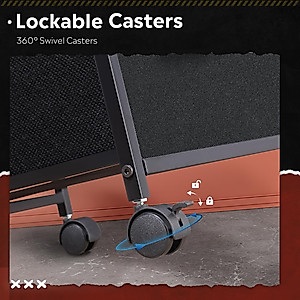 DEVAISE 2 Drawer Mobile File Cabinet, Rolling Printer Stand with Open Storage Shelf, Fabric Vertical Filing Cabinet fits A4 or Letter Size for Home Office, Black