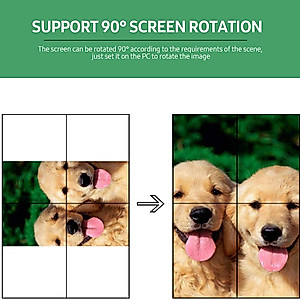 Splitter, Multi Screen Splicer Multiviewer Multi Adapter with 4K Video Wall Controller for Seamless Mixing TV Video Wall Controller (US Plug)