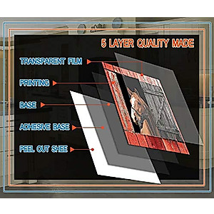 Clear Pattern Animal Horse Dishwasher Door Cover Vinyl Panel Decal Magnetic Refrigerator Stickers Kitchen Decor 23" W x 26" H