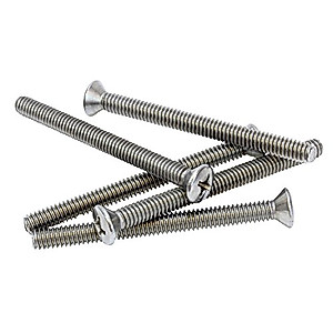 Bolt Dropper 1/4''-20 X 3-1/2'' Stainless Steel Head Machine Screw - Phillips Oval Wood Screws - Corrosion Resistant, Heavy Duty Furniture Screw - Great for Both Indoor and Outdoor Use (25 pc)