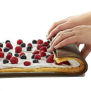 Hemoton Oven-safe Baking Mat Pastry Mat s Cookie Cutters Cookies Mat Baking Tray Pan Cake Mat Pizza Leakproof Mat s Swiss Roll Cake Mat Non Stick Baking Sheet