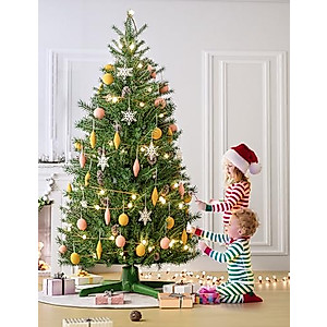DG-Direct Rotating Christmas Tree Stand with Remote Control, Stable 360 Revolving Tree Base Stand, Up to 9ft and 120 lb. Adjustable Christmas Tree Holder for Xmas Tree, Artificial Tree (Green)