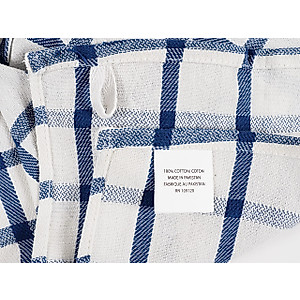 KAF Home Assorted Flat Kitchen Towels | Set of 10 Dish Towels, 100% Cotton - 18 x 28 inches | Ultra Absorbent Soft Kitchen Tea Towels | Perfect for Cooking, Cleaning, and Drying Hands (Navy)