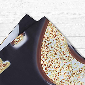 PAKBOOM Happy 75th Birthday Door Cover Porch Banner Sign Set - 75 Years Old Birthday Decorations Party Supplies for Men - Black Gold