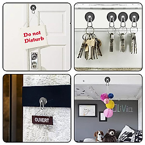 FINDMAG Magnetic Hooks 170LBS Heavy Duty Magnet with Carabiner Hook, Strong Magnetic Hooks for Hanging for Home, Cruise Ship, Office Locker, Workplace, Refrigerator or Travel (2 Pack)