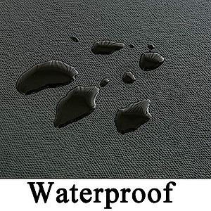 DOLOPL Placemats Black Placemat Leather Table Mats Set of 6 Heat Resistant Easy to Clean Wipeable Waterproof Washable Outdoor Placemats for Kitchen Dining Patio Table Decorations