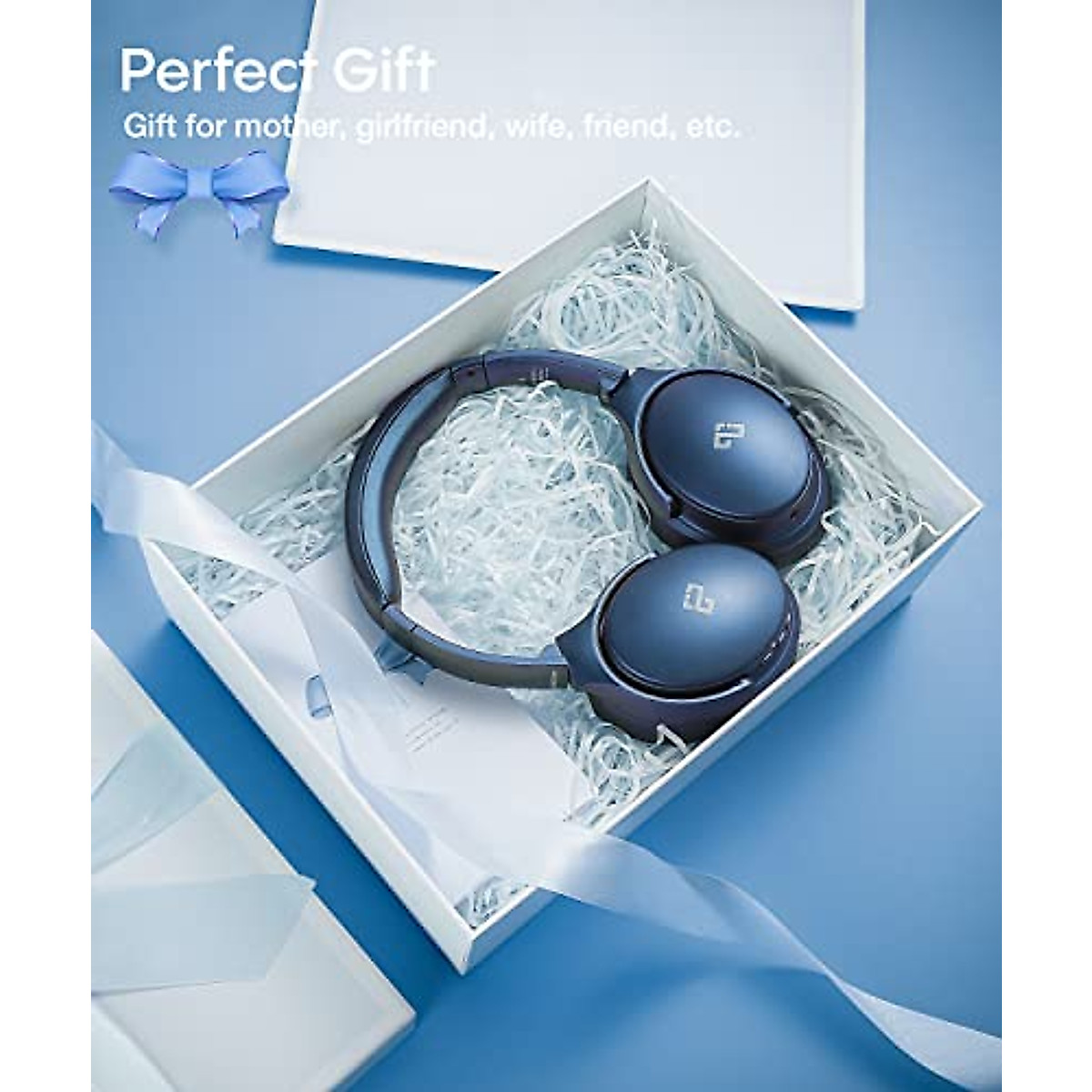 INFURTURE Active Noise Cancelling Headphones, H1 Wireless Over Ear Bluetooth Headphones, Deep Bass Headset, Low Latency, Memory Foam Ear Cups,40H Playtime