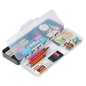 ArtBin 6880AB Sketch Pac Small Art & Craft Organizer, [1] Plastic Storage Box, Divided Translucent Lid