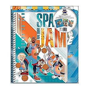 Warner Brothers Space Jam Stationary Bundle, 3-Ring, 1" Binder, Notebook, Folder