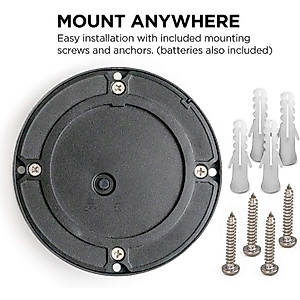 Home Zone Security Deck & Stair Solar Light Weatherproof No Wiring Black 8 Set