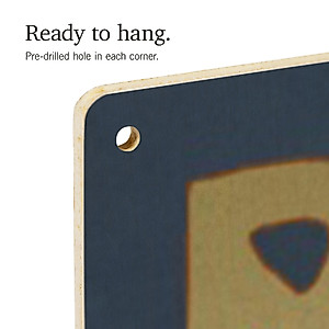 Lantern Press 10x15 Inch Wood Sign, Ready to Hang Wall Decor, Bandon, Oregon, Mermaid