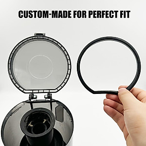 MITCHENIFY 2PCS Replacement Gasket Compatible with Ryobi 18v Stick Vacuum Cordless Dust Bin Lid, Canister Missing Seal Attachments for PCL720, PBLSV716, PBLSV717, Silicone