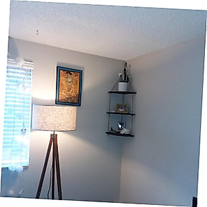 Cabilock 1pc Storage Stand Storage Racks Wooden Wall Hanging Rack Storage Shelfs Light Brown