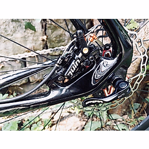 Juin Tech GT-P Cable Actuated Hydraulic Bicycle Bike Disc Brake Caliper Set Extra Powerful Hybrid Brake for Road/Mountain/Cyclocross/Gravel/E-Bike/Folding Bike etc. use(Black)