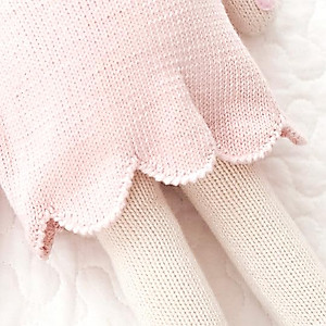 cuddle + kind Charlotte The Dog Regular 20" Hand-knit Doll – 1 Doll = 10 Meals, Fair Trade, Heirloom Quality, Handcrafted in Peru, 100% Cotton Yarn