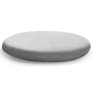 Round Stool Cushion Memory Foam Round Chair Cushion/ Seat Cushion Anti-Slip Soft Round Chair Pad ( Color : Light Gray , Size : 28cm(11inch) )