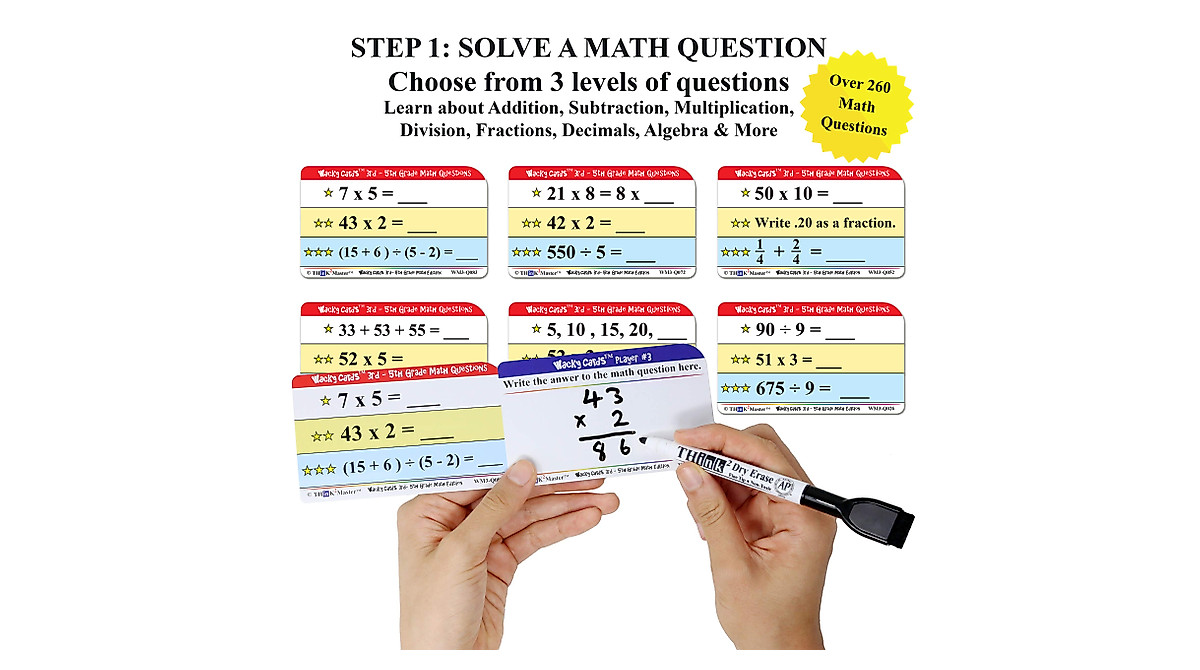 Think2Master Wacky Math Game: 3rd-5th Grade Fun & Skills