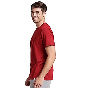 Russell Athletic mens Cotton Performance Short Sleeve T-shirt T Shirt, Cardinal, X-Large US