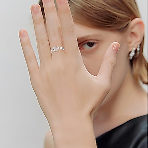 Peireara Tennis Racket Ring 925 Sterling Silver Adjustable Open Tennis Racket Ring, Engraved I Love You Forever Tennis Themed Sport Jewelry Gifts for Women Mom