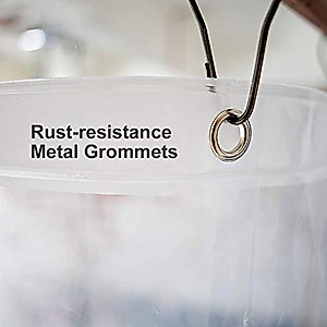 Ryhpez Shower Curtain Liner - Clear Shower Curtain Set with Hooks | 72"x72"