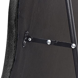 Otlsh Full Length Mirror, 63" x 24" Wall Mirror, Floor Mirror with Flannel Frame, Standing Mirror, Irregular Mirror Hanging or Leaning The Wall, Cloud Shaped, Black