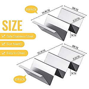 Sawysine 20 Pcs Taco Holders Stand, Stainless Steel Taco Tray, Holds up to 2 or 3 Tacos, Taco Tray Stylish Taco Rack Holder Stand, Oven Safe for Baking, Grill Safe and Dishwasher Safe