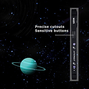 SUIMITAO for iPhone 13 Pro Max Case Cute Astronaut Cartoon Compatible with iPhone 13 Pro Max Case Space Cool Design Mars Phone Case Black