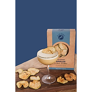 BlueHenry Dehydrated Apple Fruit Garnish Slices - 3oz - 30+ Apple chips - Made in USA - All Natural - Vegan, Gluten Free - For Cocktails, Baking, Snacks