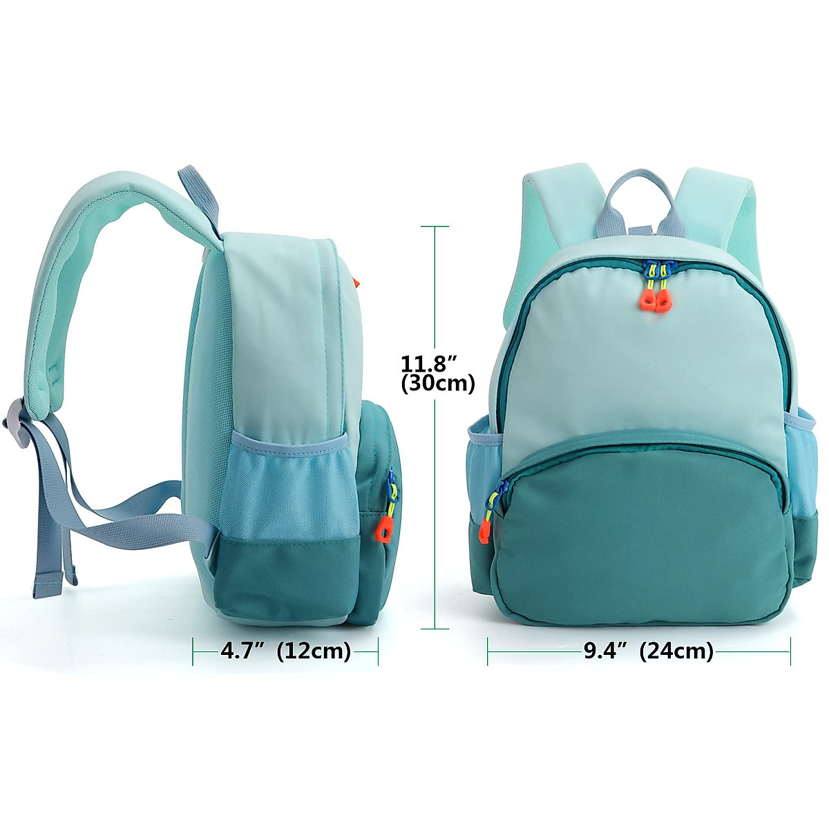 Zicac Children's Cute Canvas Backpacks Toddler Backpack (Blue)