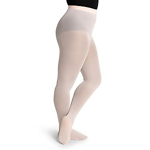 Capezio womens Studio Basics Footed tights, Ballet Pink, Small-Medium US