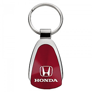 Au-TOMOTIVE GOLD Tear Drop Key Chain for Honda (Burgundy)