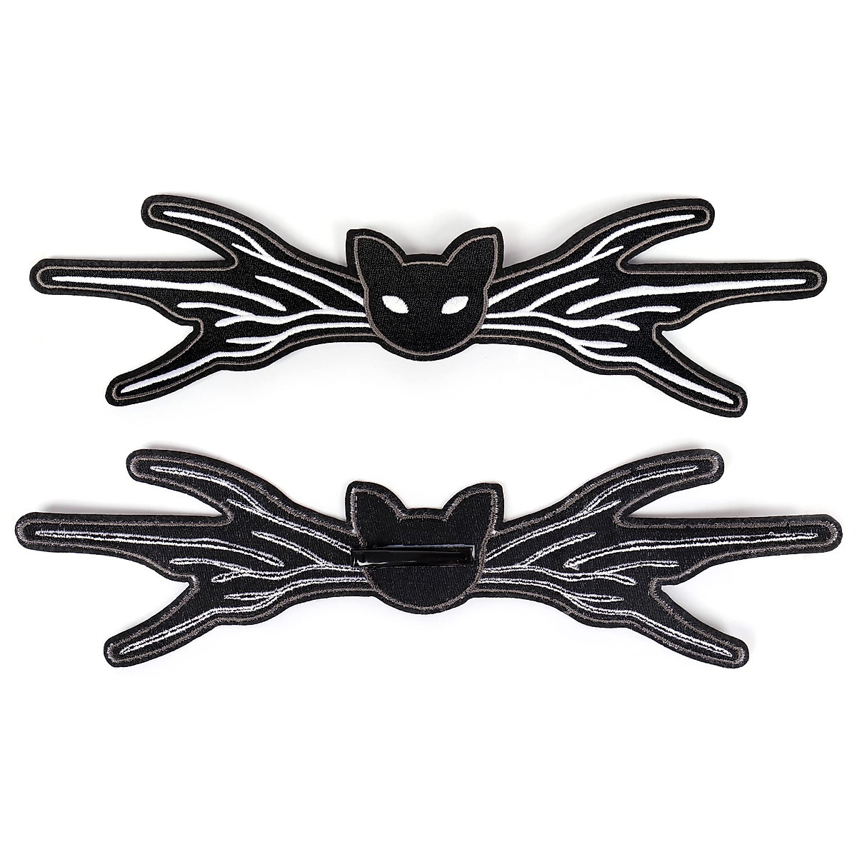 C-ZOFEK Headwear Black White Stripe Gothic Halloween Cosplay Headwear (Black)