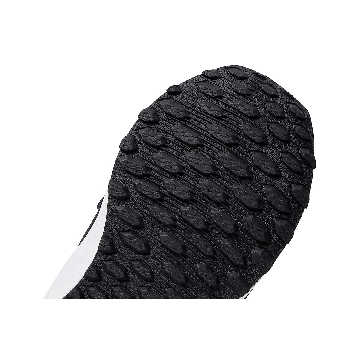 New Balance Fresh Foam 650 V1 Hook & Loop Running Shoe, Black/Metallic Silver/White, 4 Wide US Unisex Big_Kid