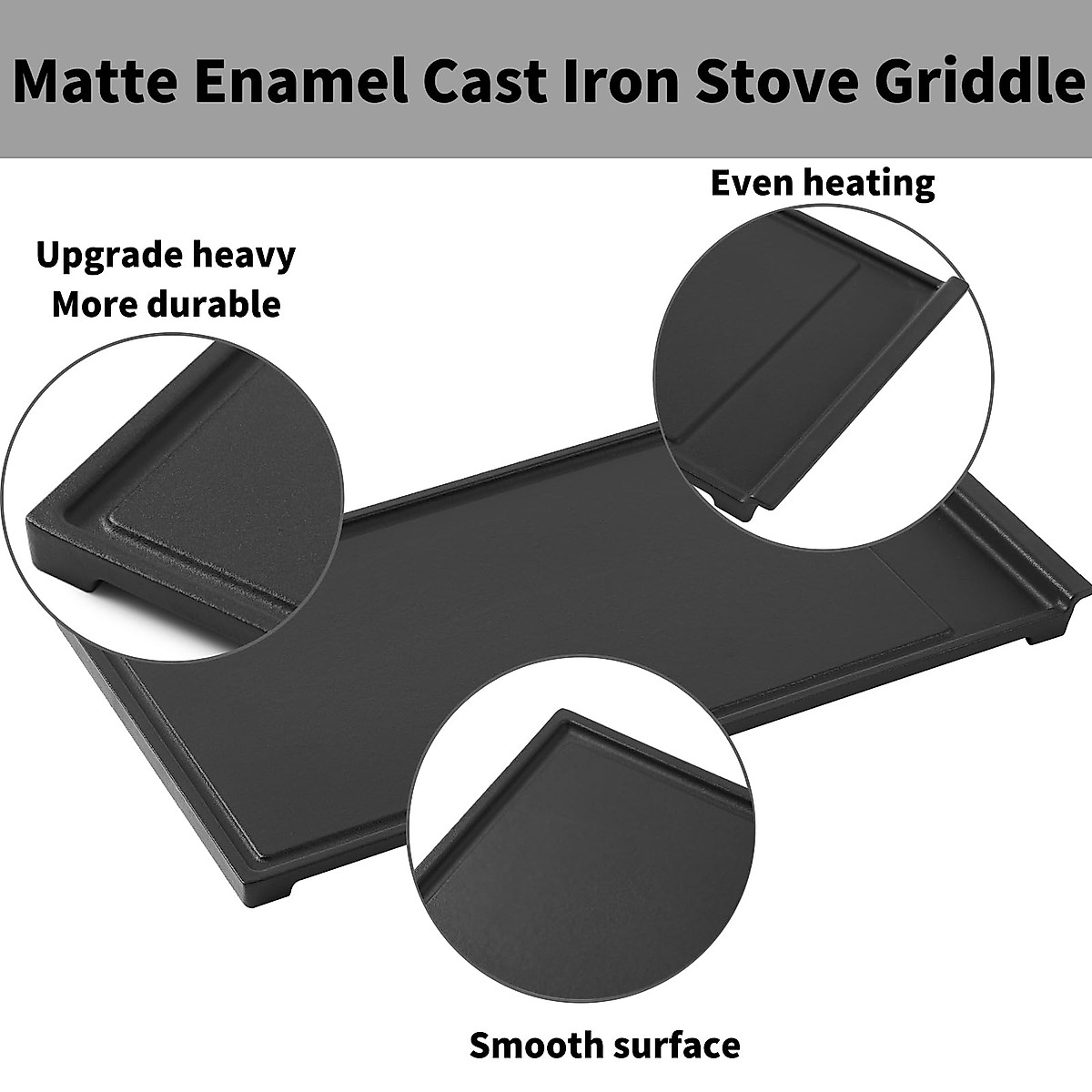 SBPGD Griddle Replacement Parts for Viking Range Parts VDSC530 VDSC3654 Range Griddle for Viking Sealed Burner Ranges and More Series Viking Stove Parts Griddle Pan Outdoor Side Burner Rangetop 1 Pcs