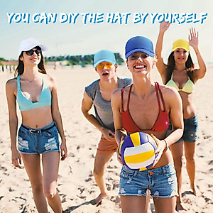 Unisex Sublimation Blank Mesh Baseball Cap Adjustable Plain Blank Mesh Trucker Hat for DIY Embroidery Sublimation Printing(Colorful,24 Pieces)