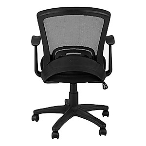 Monarch Specialties I 7265 Office Chair, Adjustable Height, Swivel, Ergonomic, Armrests, Computer Desk, Work, Metal, Mesh, Black, Contemporary, Modern